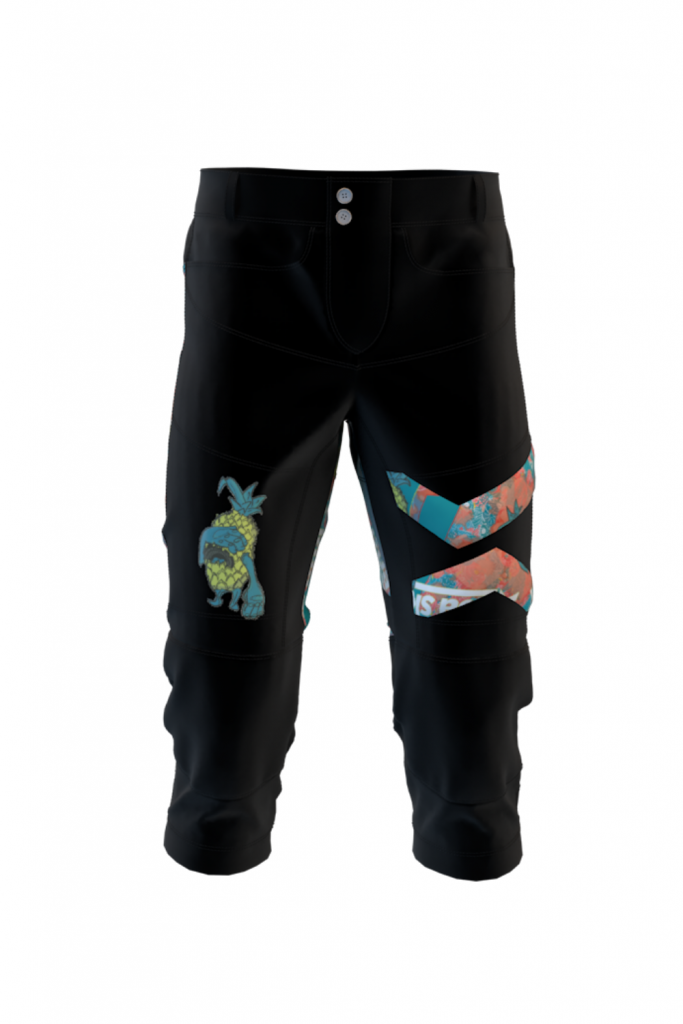 Sublimated Swoop Shorts: Pineapple Express - Kua Sky