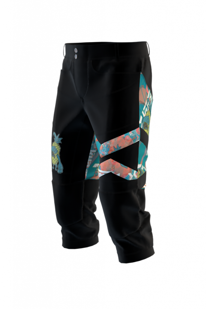 Sublimated Swoop Shorts: Pineapple Express - Kua Sky